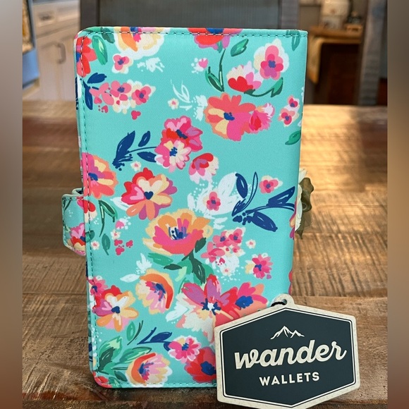 Wander Wallets | Bags | New Wander Wallets Bloom Vinyl Clutch Htf ...